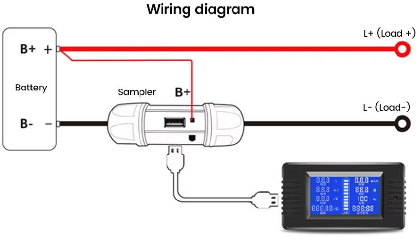 Pzem-015 8-120v 50a Voltmetre Ampermetre - Batarya Kapasite Yöneticisi ...