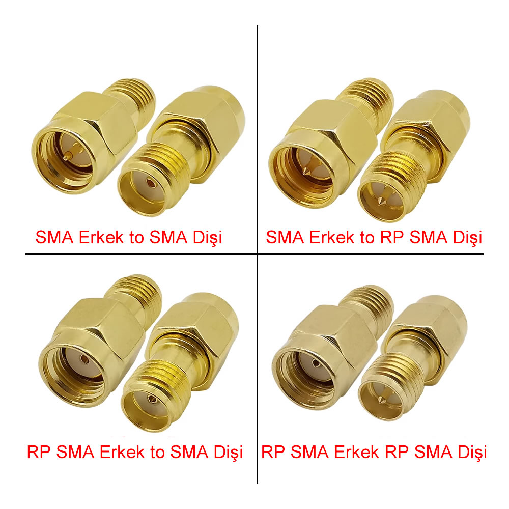 Robizstore Rp Sma Erkek To Sma Dişi Adaptör Soket Altın Kaplama Soket 0-6Ghz Fiyatları ve ...