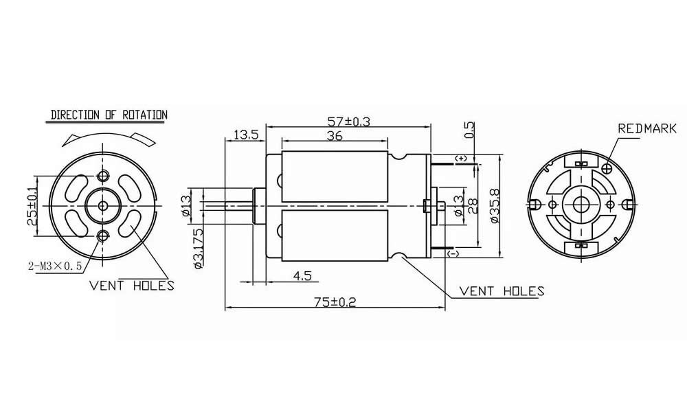 RS555 DC Motor 12V 7500Rpm Yüksek Hız Tork Matkap Torna CNC Fiyatları ...