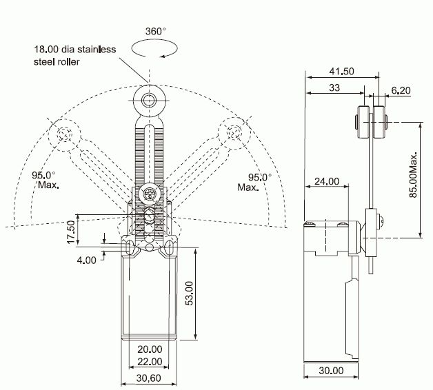 Tianyi Ll8Xck P145 Plastik Limit Switch Fiyatları ve Özellikleri
