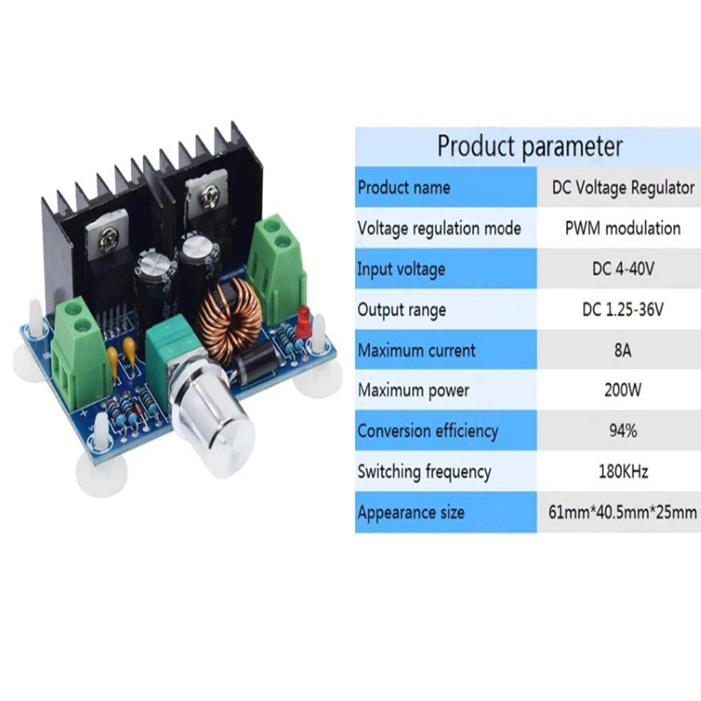Xl4016 Pot Ayarlı 8a 200w Dc-dc Step Down Voltaj Düşürücü Regülatör Xh-m401 Fiyatları ve Özellikleri