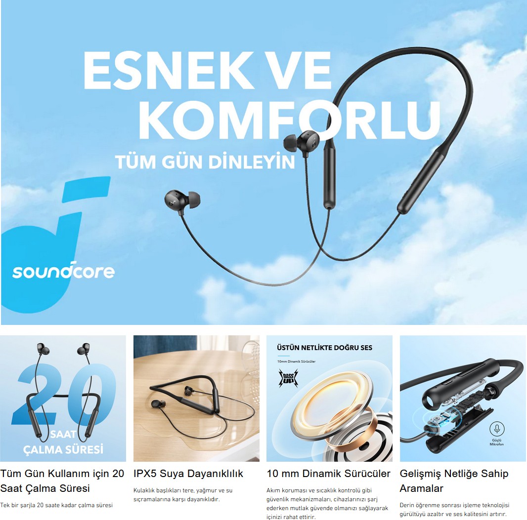 Anker Soundcore Life U2i Bluetooth 5.0 Kulaklık İçi Kulaklık Fiyatları ...