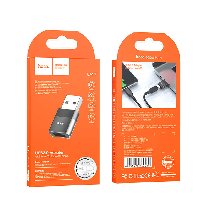 Hoco Ua17 Dişi Type-c To Erkek Usb Dönüştürücü Çevirici Adaptör ...