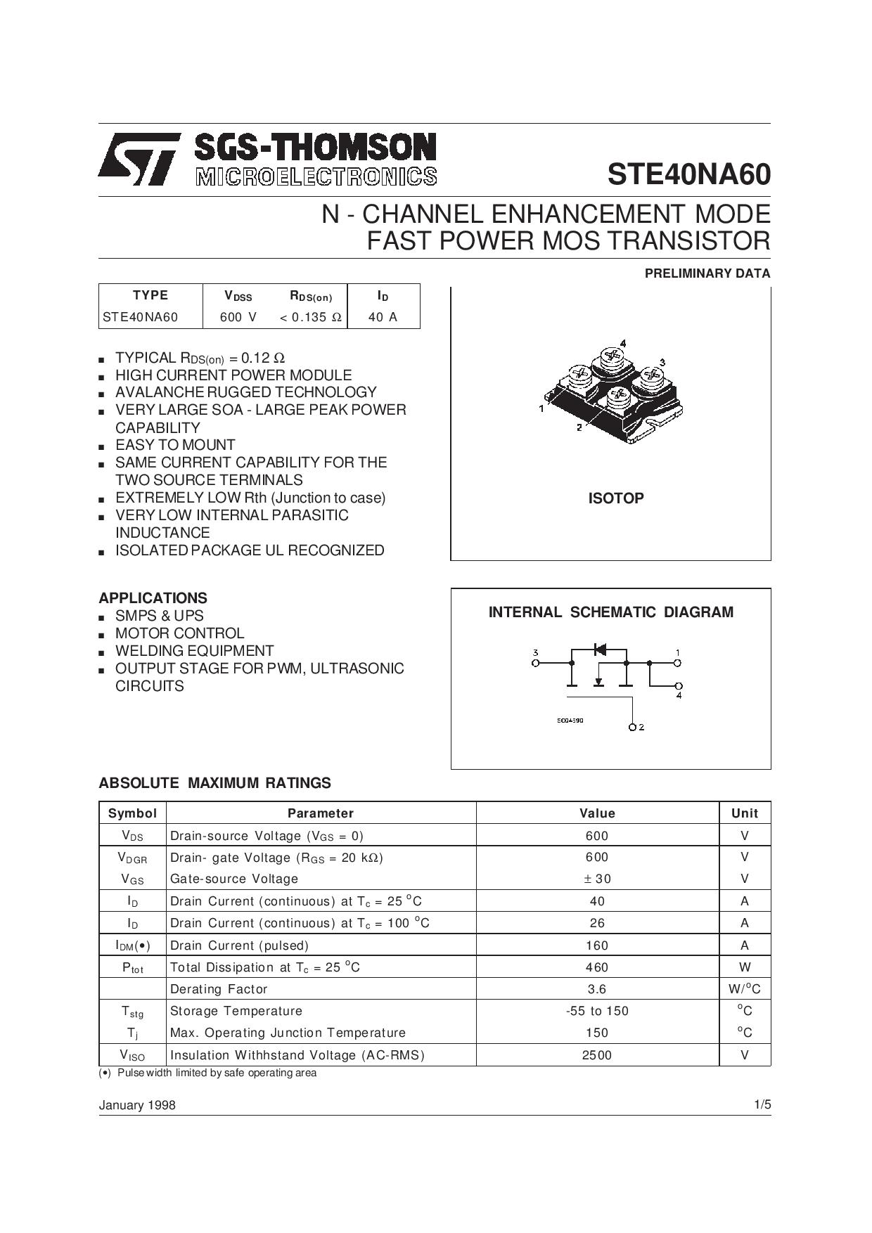 E40Na60 40A 600V Tek Hızlı Mosfet Transistör Modülü Fiyatları ve ...