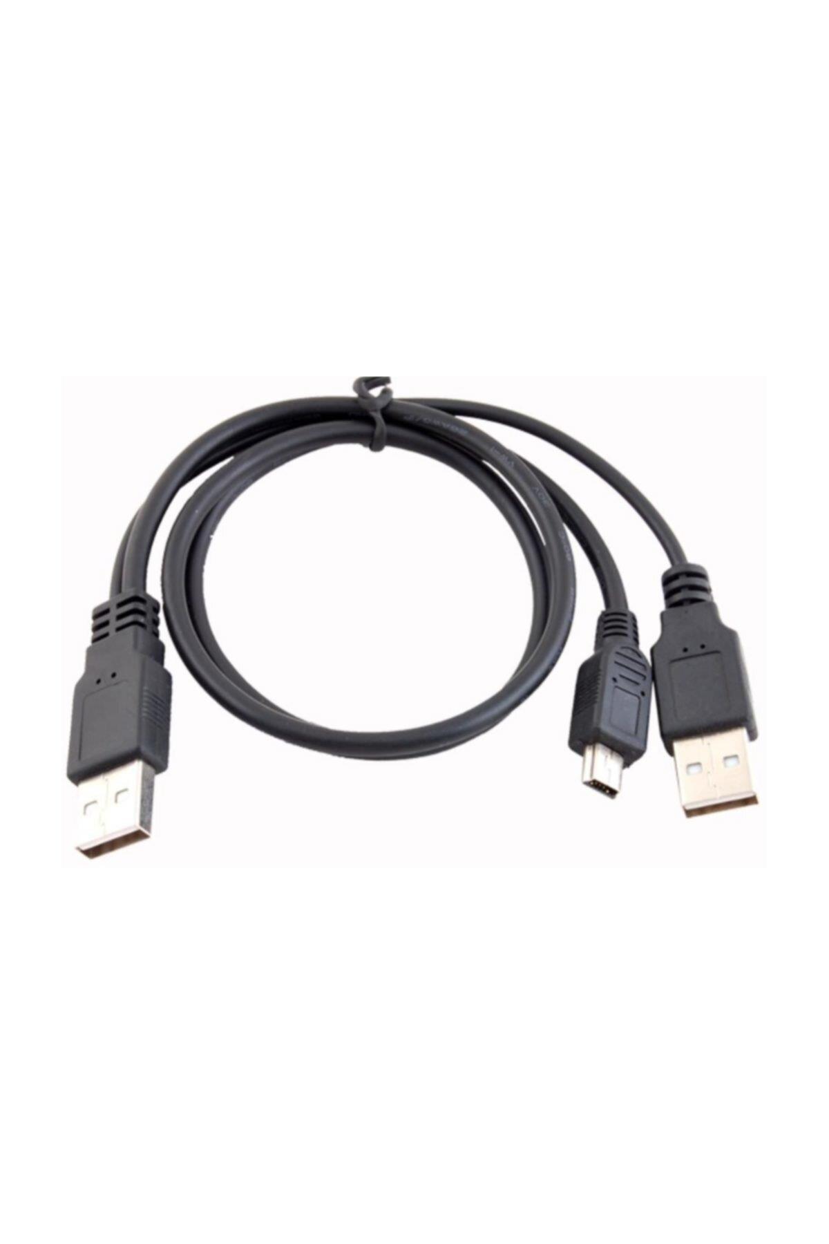 Ancheyn 4529 Usb Y Giriş Mini 5 Pin Hardisk Kamera Bağlantı Kablosu