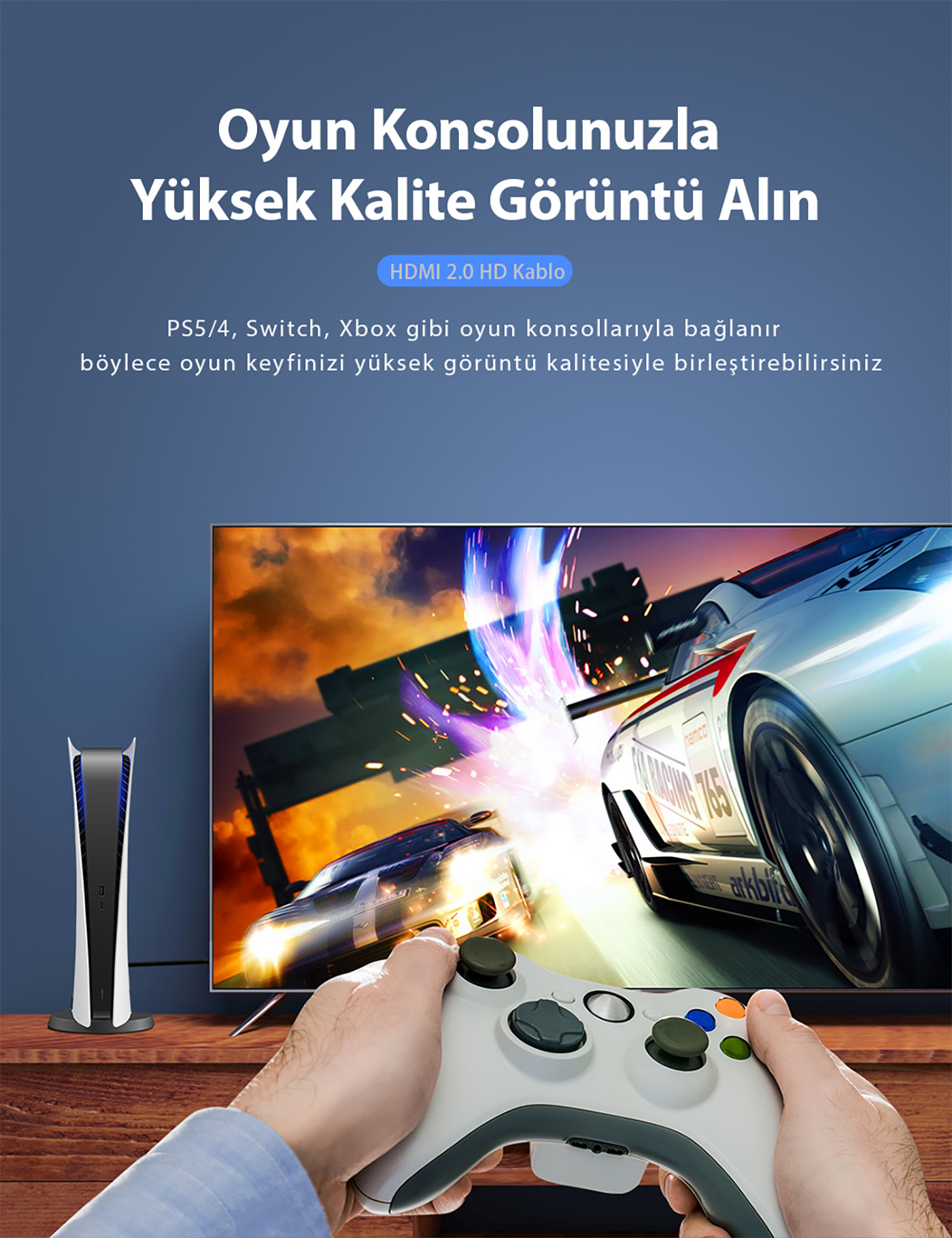 DM HI020 4K 60Hz HDMI 2.0 Görüntü ve Ses Aktarım Kablosu 20 Metre ...