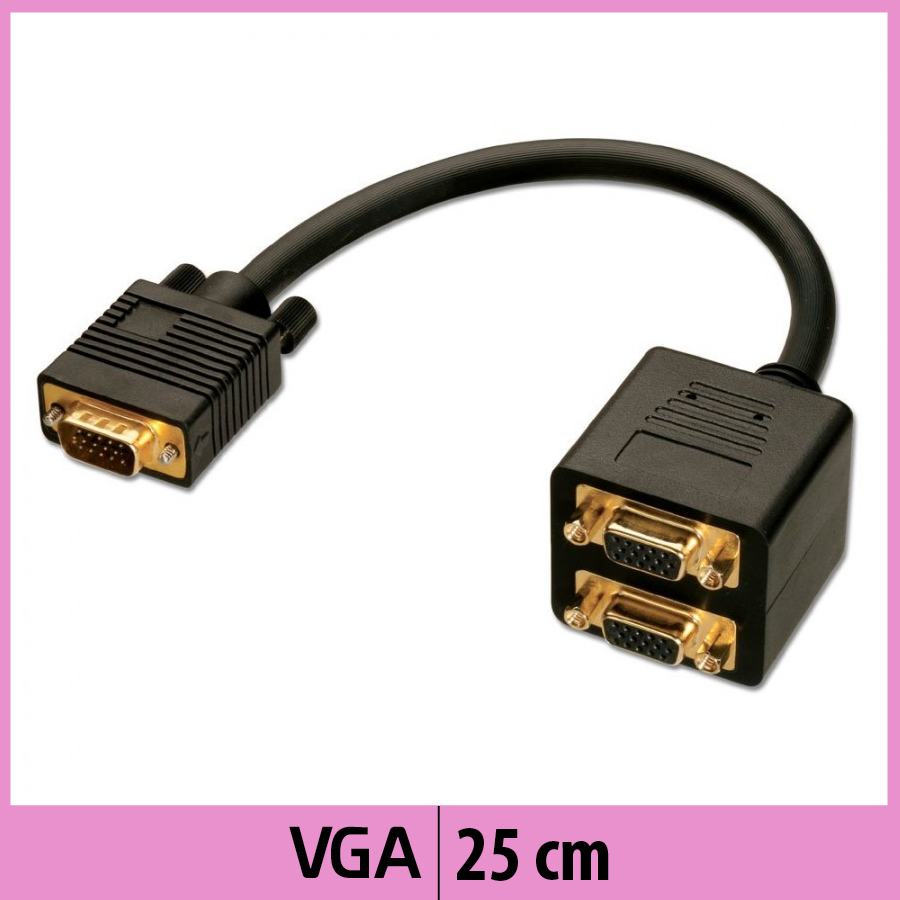 Vga Y Kablo Vga Çoklayıcı Çoğaltıcı Splitter Dağıtıcı Altın Uçlu ...