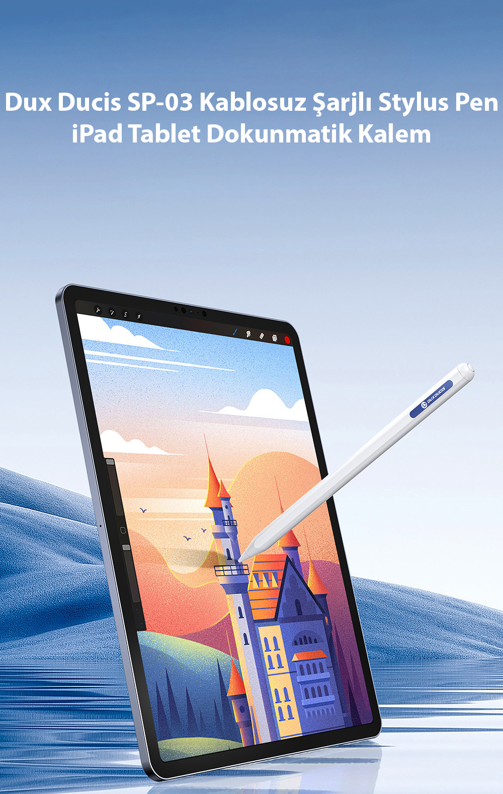 Dux Ducis SP-03 Kablosuz Şarjlı Stylus Pen iPad Uyumlu Tablet ...