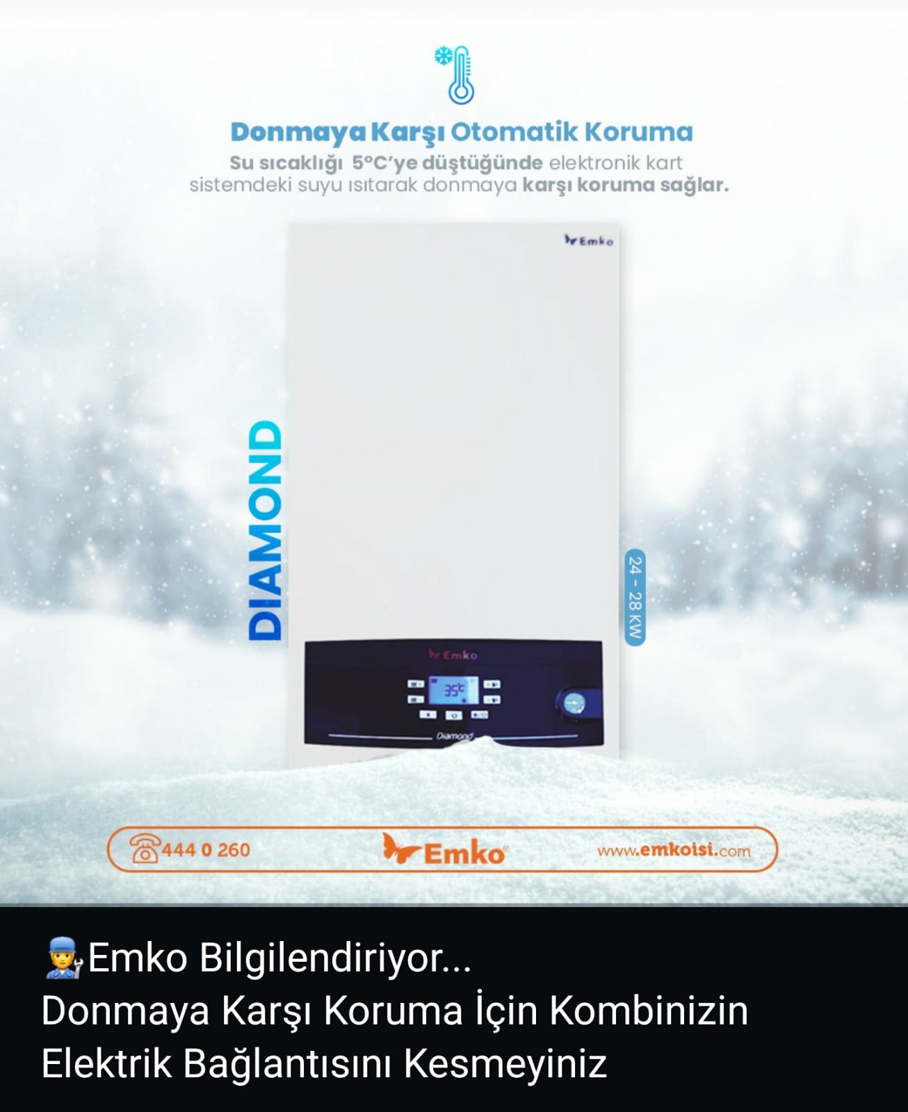 Emko Diamond 24 kW Tam Yoğuşmalı Kombi Fiyatları ve Özellikleri