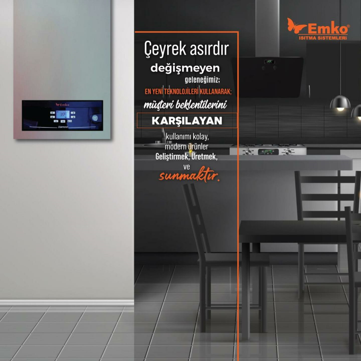 Emko Diamond 24 kW Tam Yoğuşmalı Kombi Fiyatları ve Özellikleri