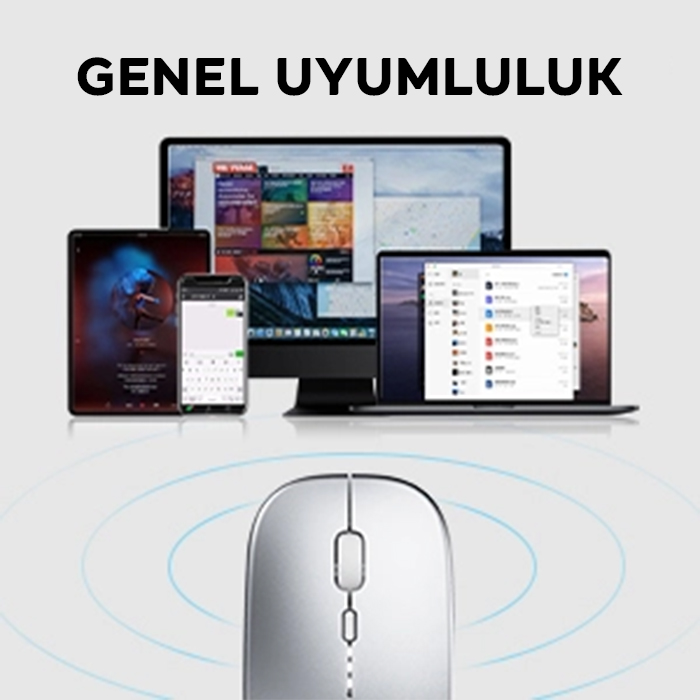 Inphic M1P Şarj Edilebilir Kablosuz Mouse Gümüş Fiyatları ve Özellikleri