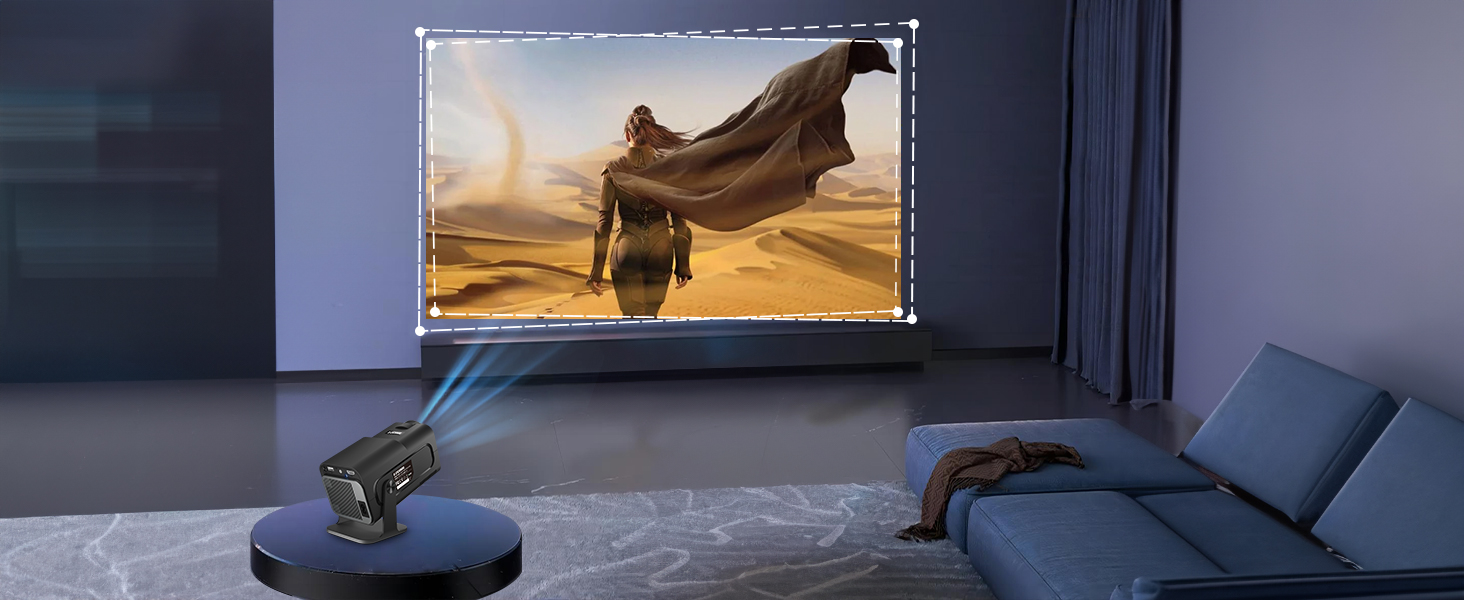 Ezcool H2 MAX 390 ANSI-Lümen FHD Android 11 Akıllı Projeksiyon Cihazı ...