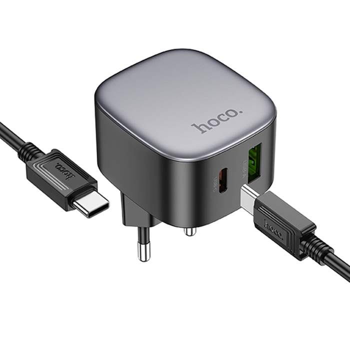 Hoco CS32A PD20W USB + Type-C + Type-C Kablo Hızlı Şarj Adaptör Seti Fiyatları ve Özellikleri