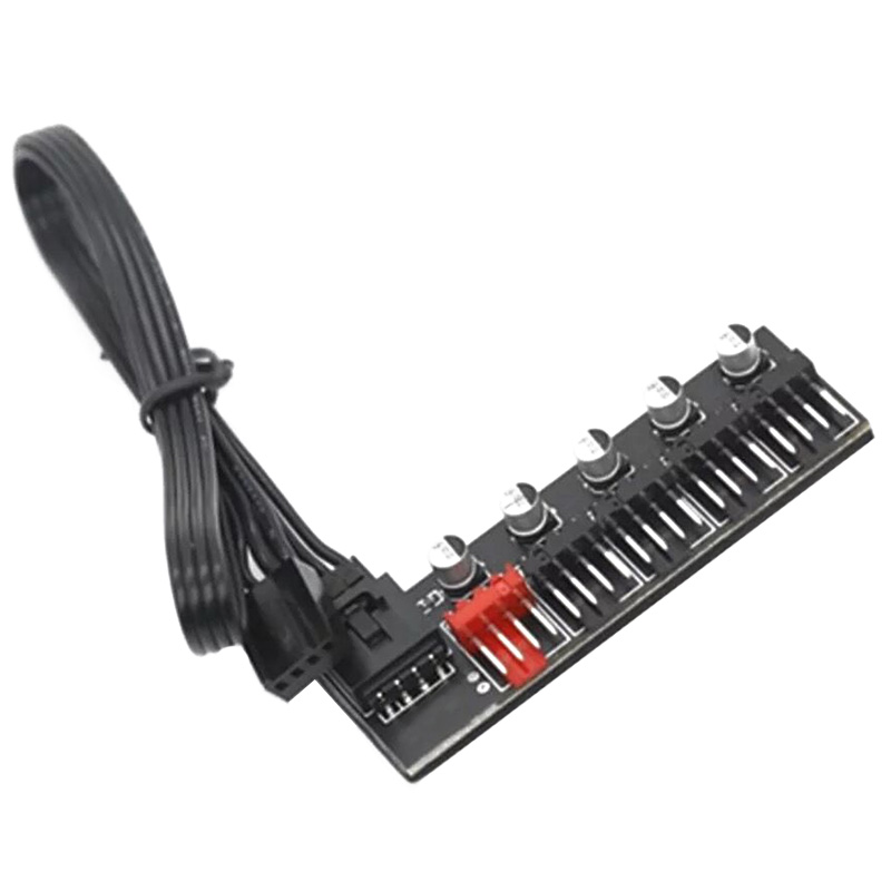 Port Pc Fan Hub Splitter Hız Kontrol Adaptörü 4 Pin Pwm Soğutucu ...