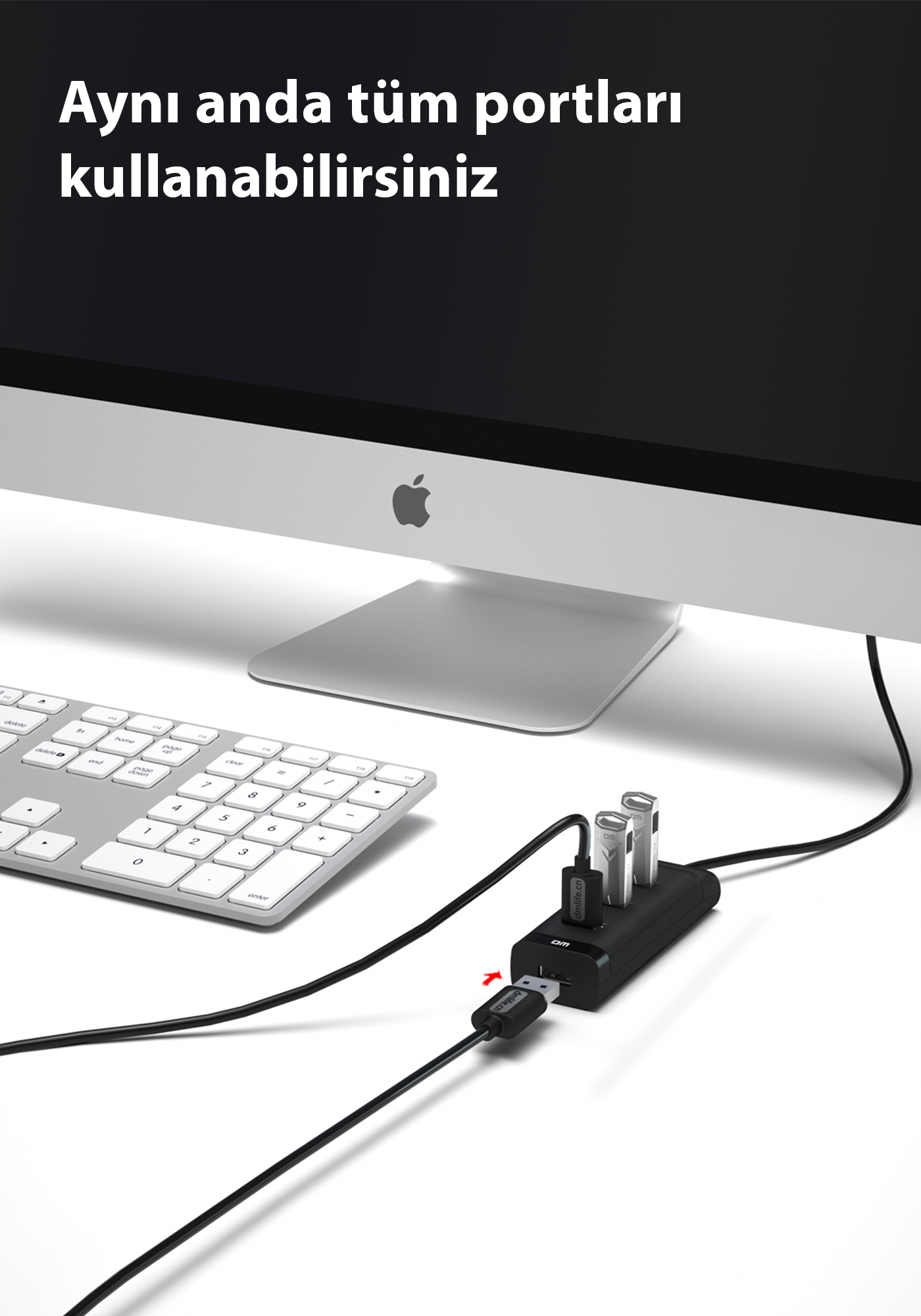 DM CHB006 USB 2.0 4 Portlu Hub Çoklayıcı Fiyatları ve Özellikleri