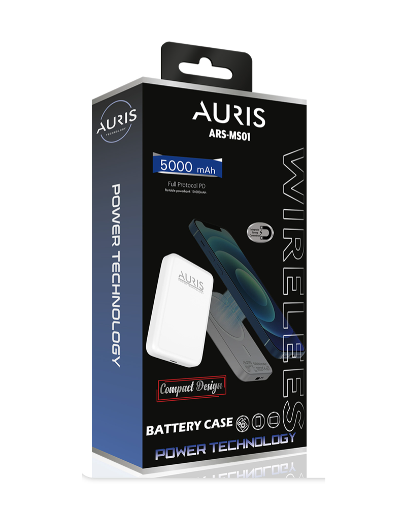 Auris Ms01 Magsafe 5000 Mah Powerbank Kablosuz Şarj Battery Pack ...