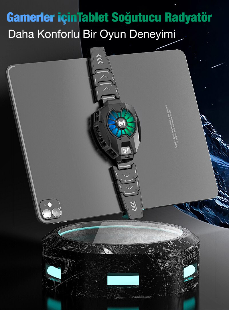 Polham Rgb 5-8.45 İnç Dijital Göstergeli Tablet Soğutucu Telefon Gamer ...