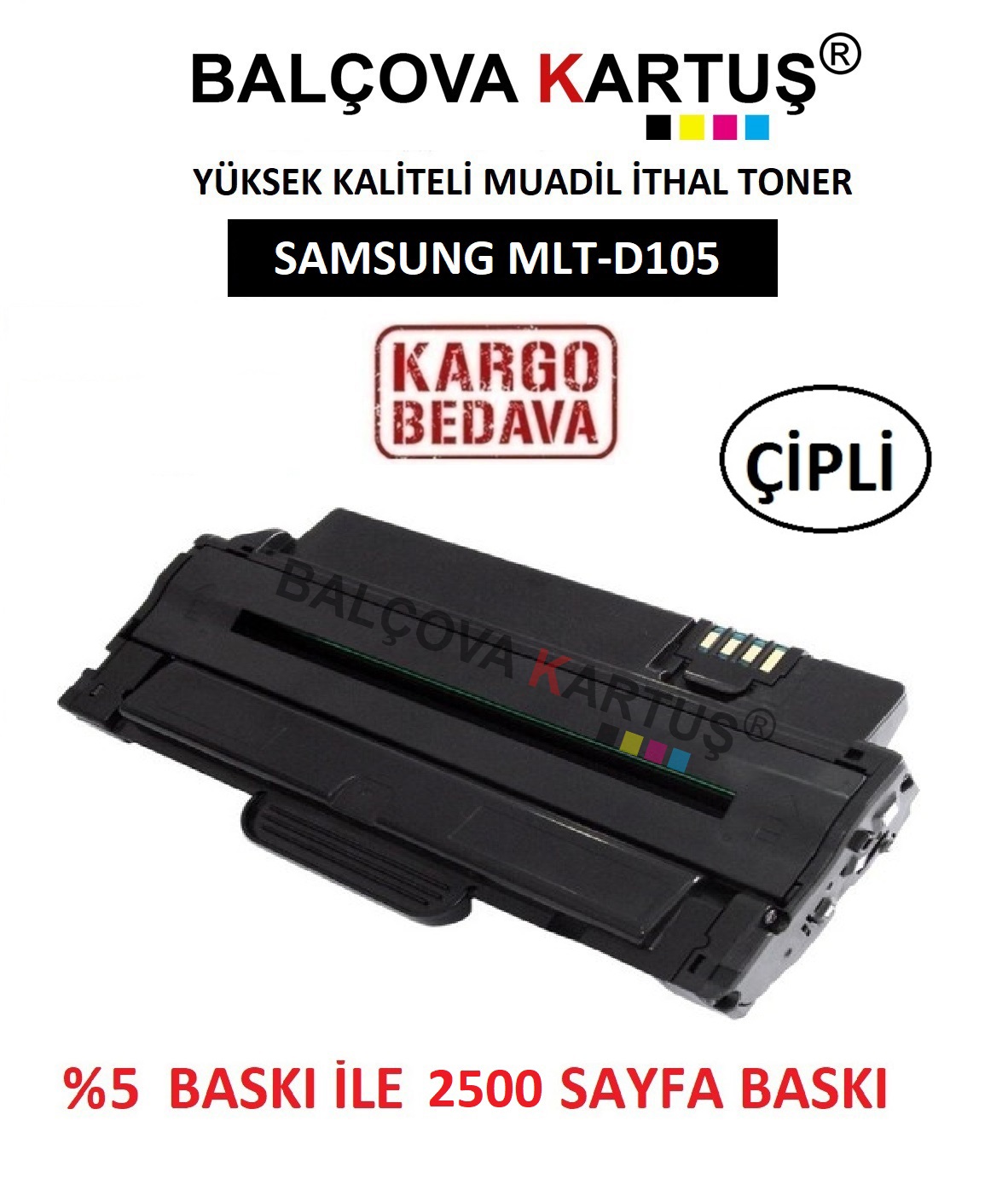 Samsung Scx-4601 Yazıcı Için 2500 Sayfa D105 Çipli Uyumlu Toner ...