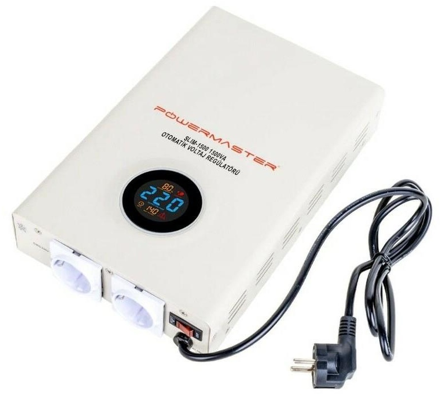 Powermaster Slim-1500 Otomatik Voltaj Regülatörü 1500va Kombi ...