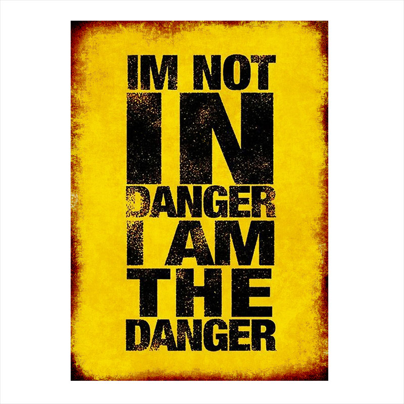 I Am Not Danger I Am The Danger Hediyelik Ahşap Tablo 18 x 27 CM Mini ... I Am Not Danger I Am The Danger Hediyelik Ahşap Tablo 18 x 27 CM Mini ...