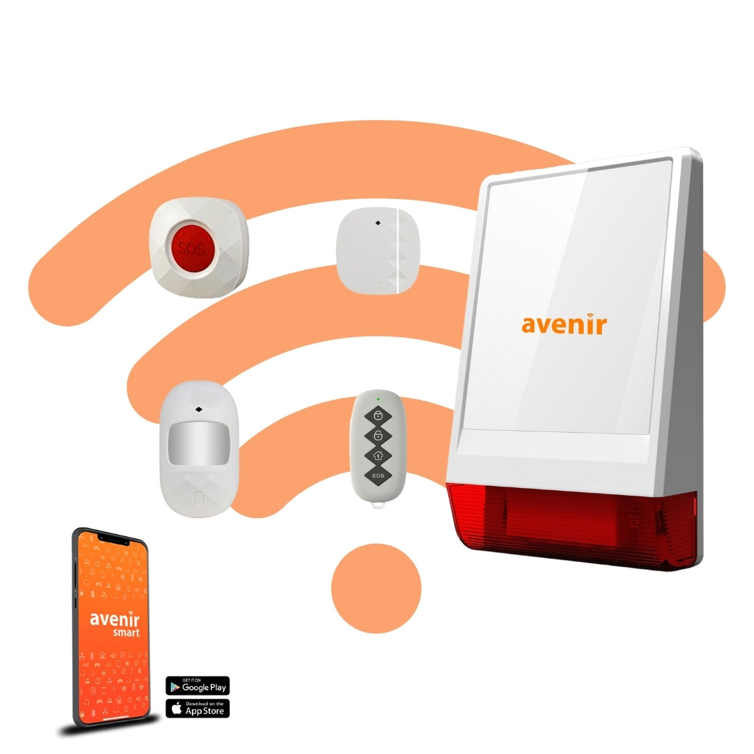 Avenir Av-03wf Wifi Kablosuz Akıllı Alarm Seti 1 Kapı/pencere Sensörü ...