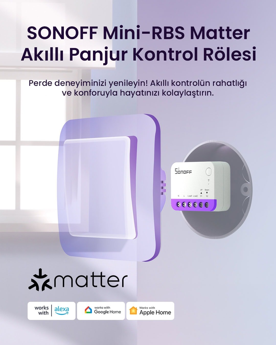Mini-rbs Matter Akıllı Panjur Kontrol Rölesi Fiyatları ve Özellikleri