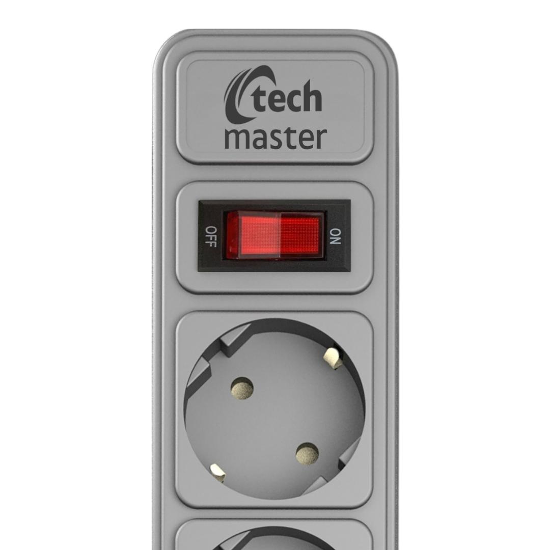 Techmaster 2 Usb Akım Çocuk Korumalı 4lü Priz 2mt Gri Fiyatları ve ...