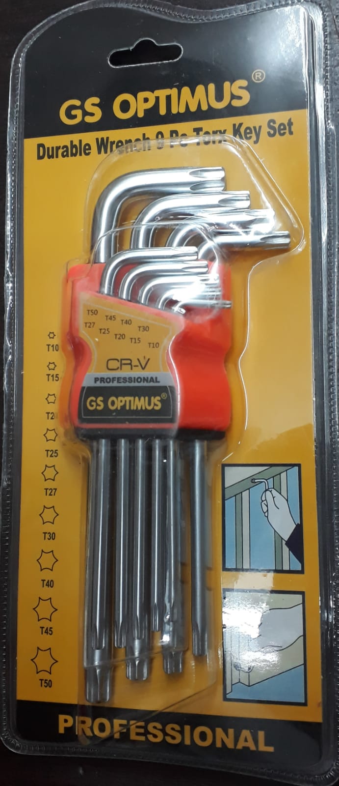 9 Parça Yıldız Alyan Seti Profesyonel Torx Delikli 1 Set Uzun Yıldız ...