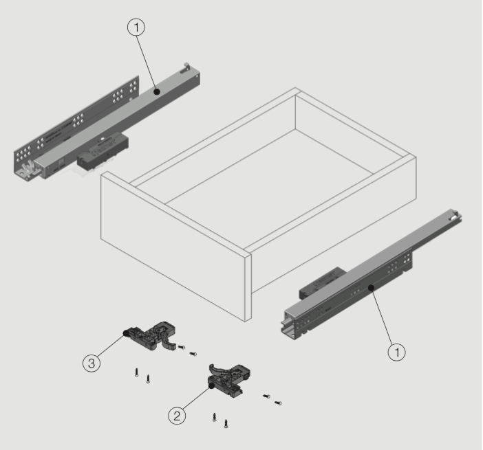 Samet Smart Slide Bas Aç Tam Açılım Mandallı Çekmece Rayı 60 Cm ...