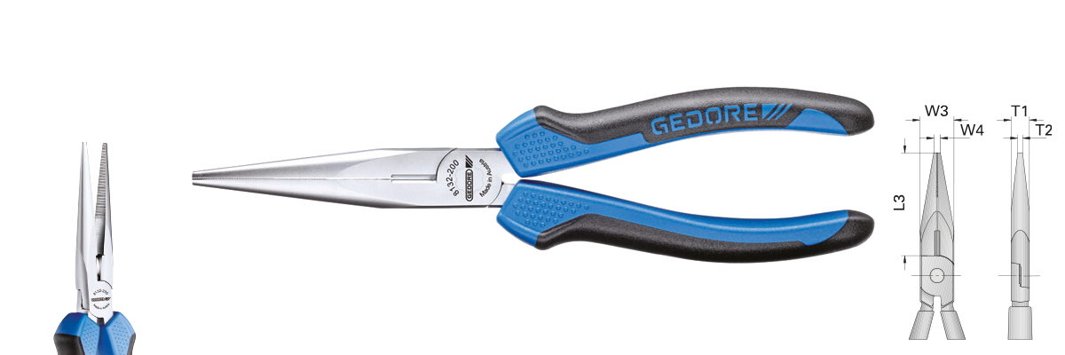 Gedore 8132-200 Jc Telefoncu Pensesi - Kesici Ağzı Olan. Tırtıllı ...