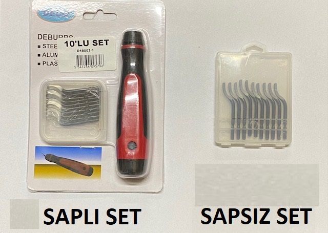 Çapak Alma Raspa Seti 10'Lu Ve Sapsız Sapli Set Fiyatları ve Özellikleri