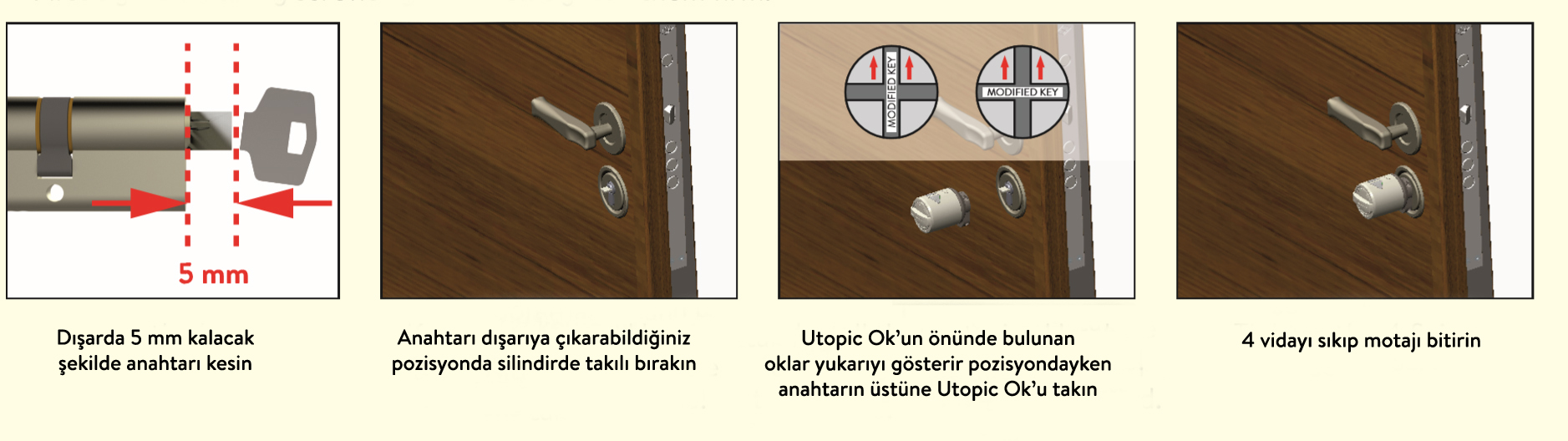Desi Utopic R Ubc 100 Ok Tip-a Akıllı Kilit Ios-android Uyumlu ...