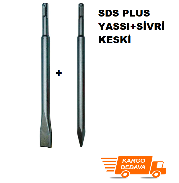 Sds Plus Sivri Yassı Keski Murç 250mm 2 Li Set Fiyatları ve Özellikleri