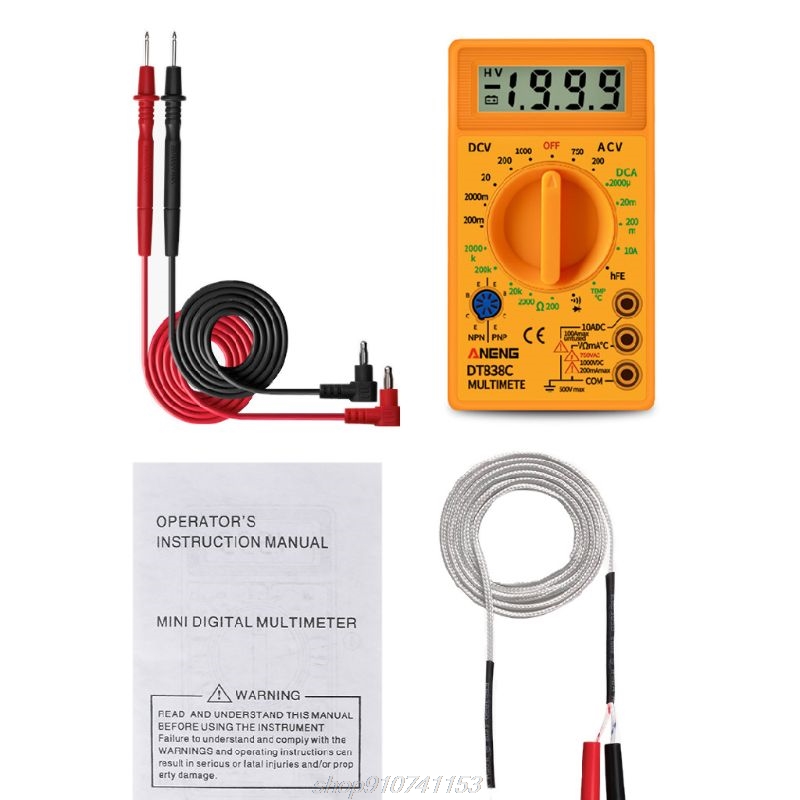 Y-dt838 Dijital Multimetre Test Cihazı Ac/dc Gerilim Voltmetre Akım ...