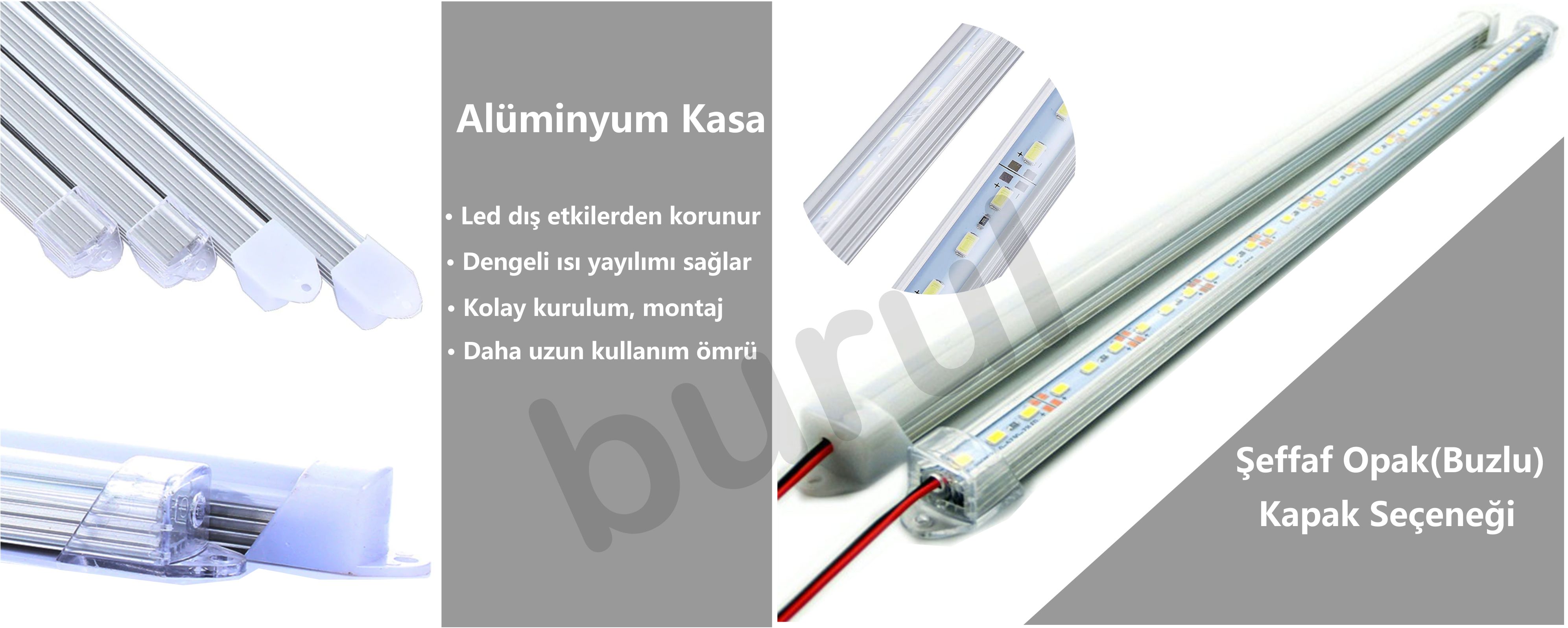 4 Adet Alüminyum Kasa Çubuk Şerit Led Işık Fiyatları ve Özellikleri