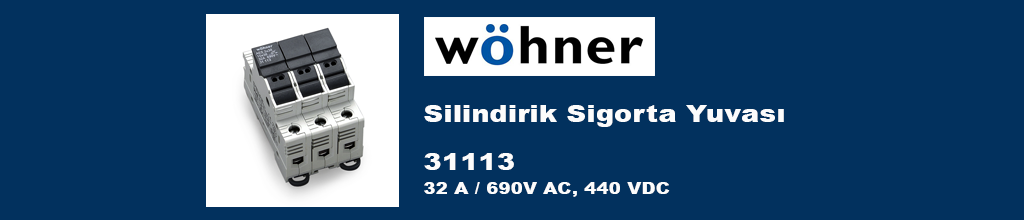 Wöhner Silindirik Sigorta Yuvası 31113 Fiyatları ve Özellikleri
