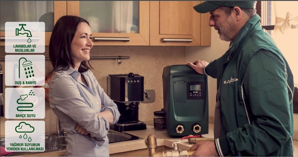 Dab Easybox Mini 3 Frekans Kontrollü Ultra Sessiz Hidrofor 4 Kat ...