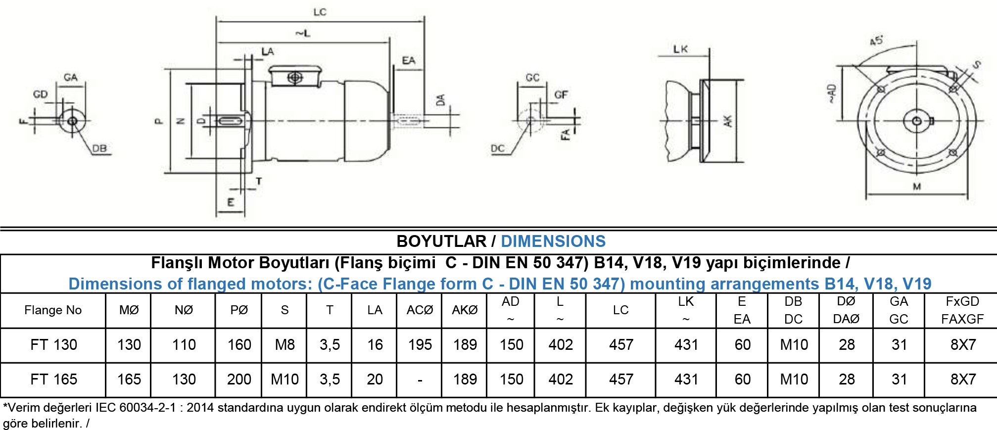 Gamak Agm3el 100 L 2a 3 Kw 3000 D 380 V Trifaze Motor Fiyatları ve ...