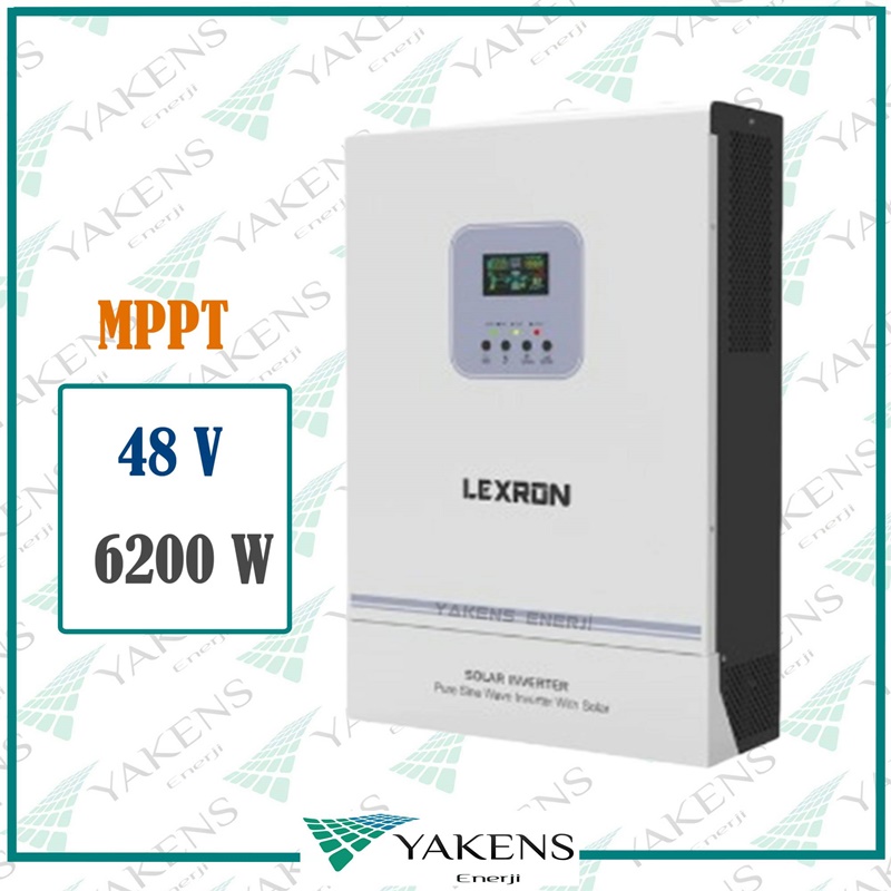 6200 Watt 6.2kw 48v 100a Mppt Şarjlı Tam Sinüs Akıllı İnverter Yüksek ...