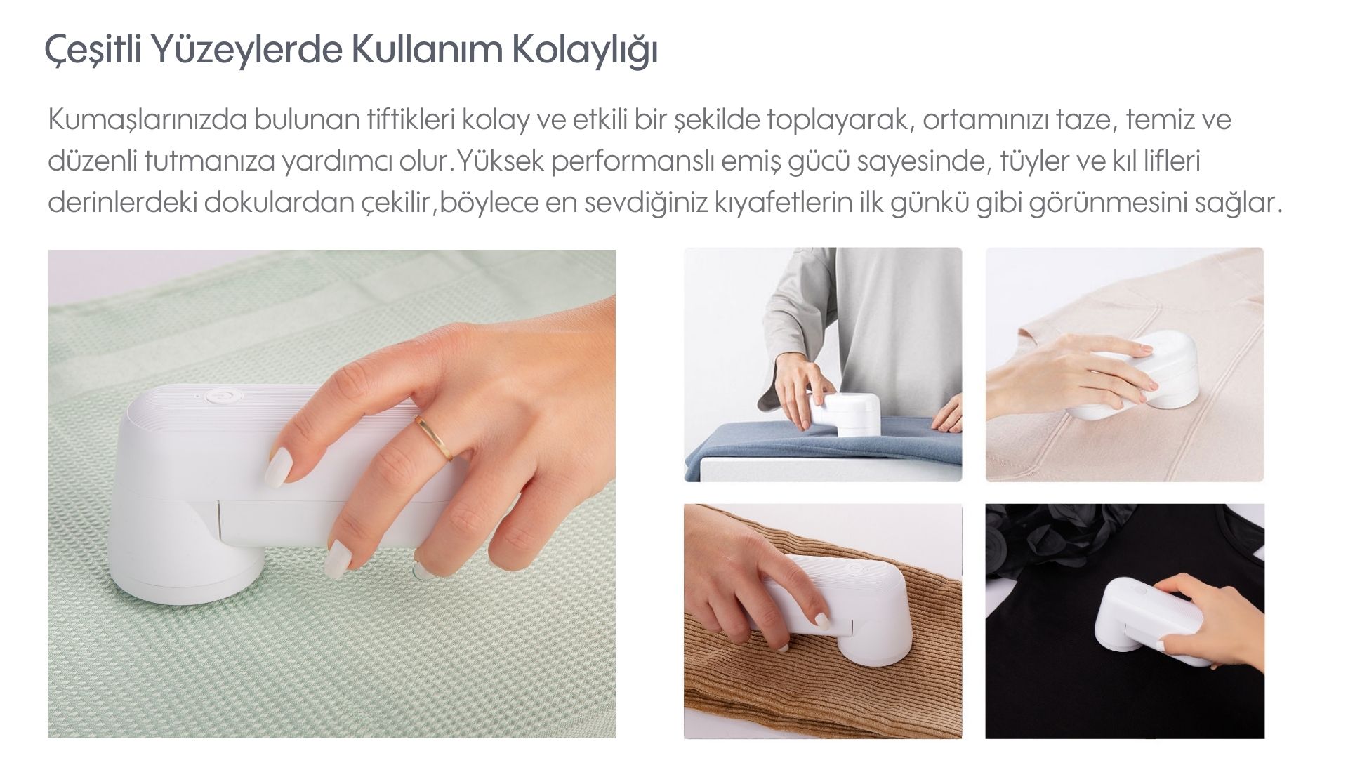 Yui CX1 Şarjlı Type-C Tüy Tiftik Temizleme Makinesi Fiyatları ve ...