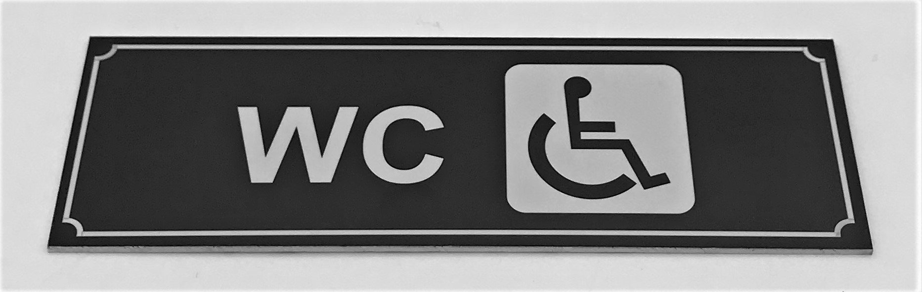 Wc Tuvalet Tabelası Engelli Kapı Yönlendirme Levhası 5 Cm X 15 Cm ...