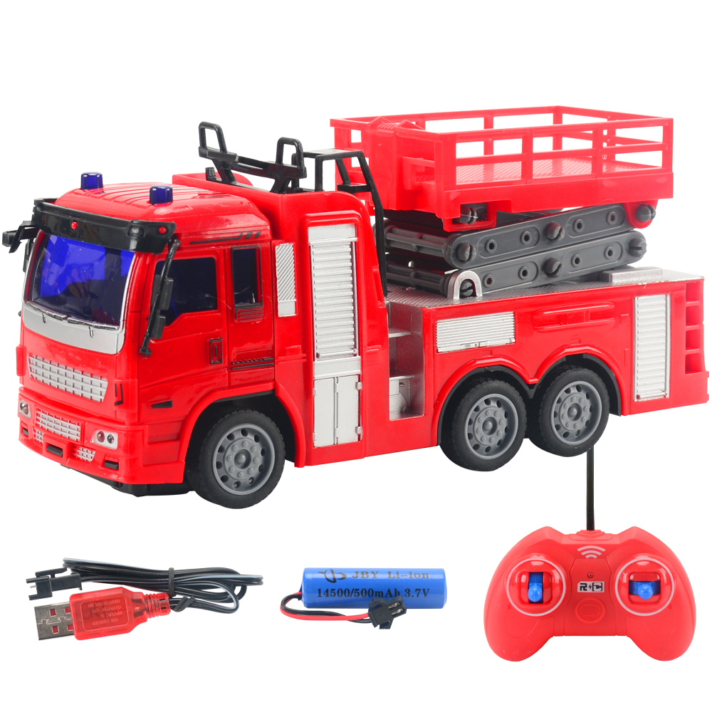 Butu Jc21 Kablosuz Rc 4 Kanal Mini İtfaiye Aracı İtfaiye Motoru Oyuncak ...