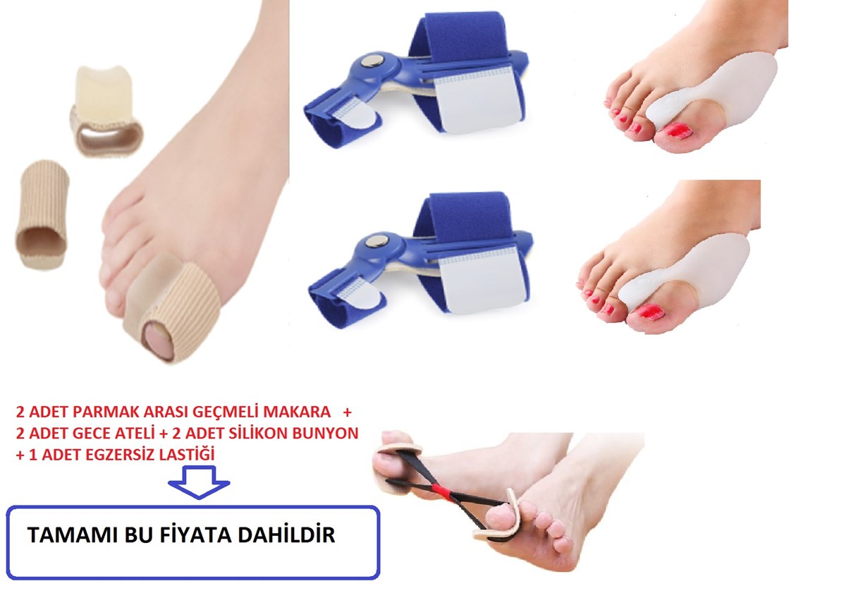 Halluks Valgus Gece Ateli Düzeltici Tedavi Ayak Parmak Full Set ...