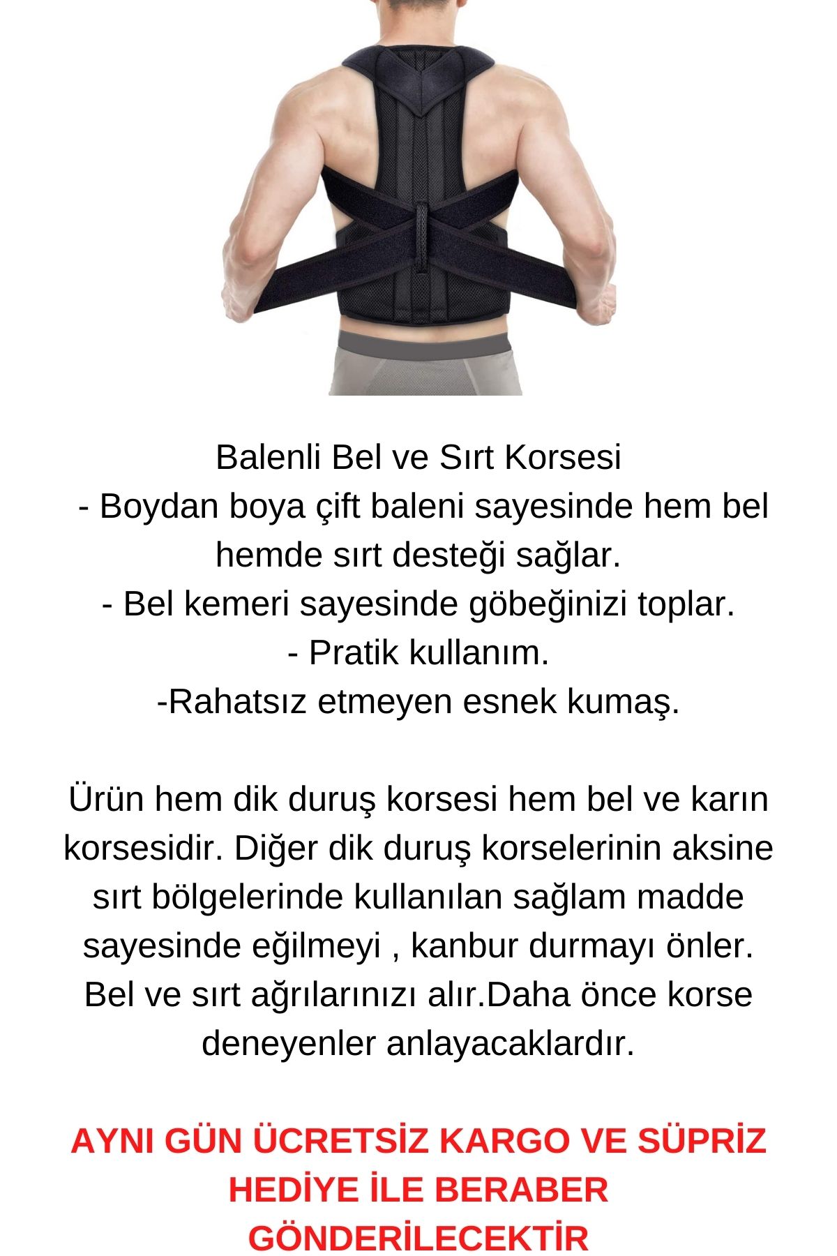 Ankaflex Duruş Düzeltici Dik Duruş Omuz Bel Sırt Korsesi Standart Fiyatları ve Özellikleri