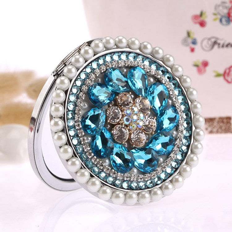 Ctbx Çift Taraflı El Yapımı Dıy Değerli Taş Elmas Mini Katlanır Makyaj ...