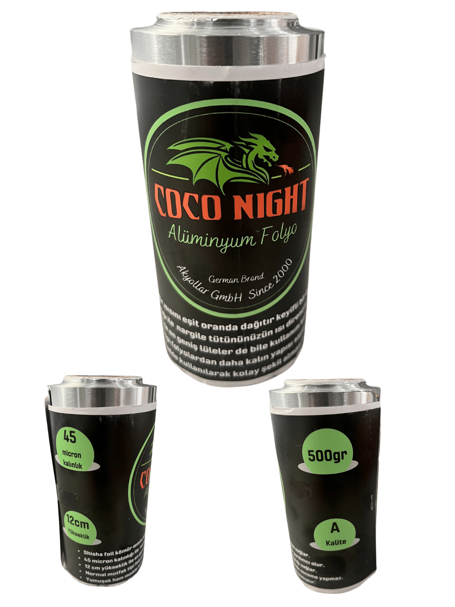 Coco Night 45 Mikron Micron 500 G Rulo Alüminyum Folyo, Nargile Folyosu Fiyatları ve Özellikleri