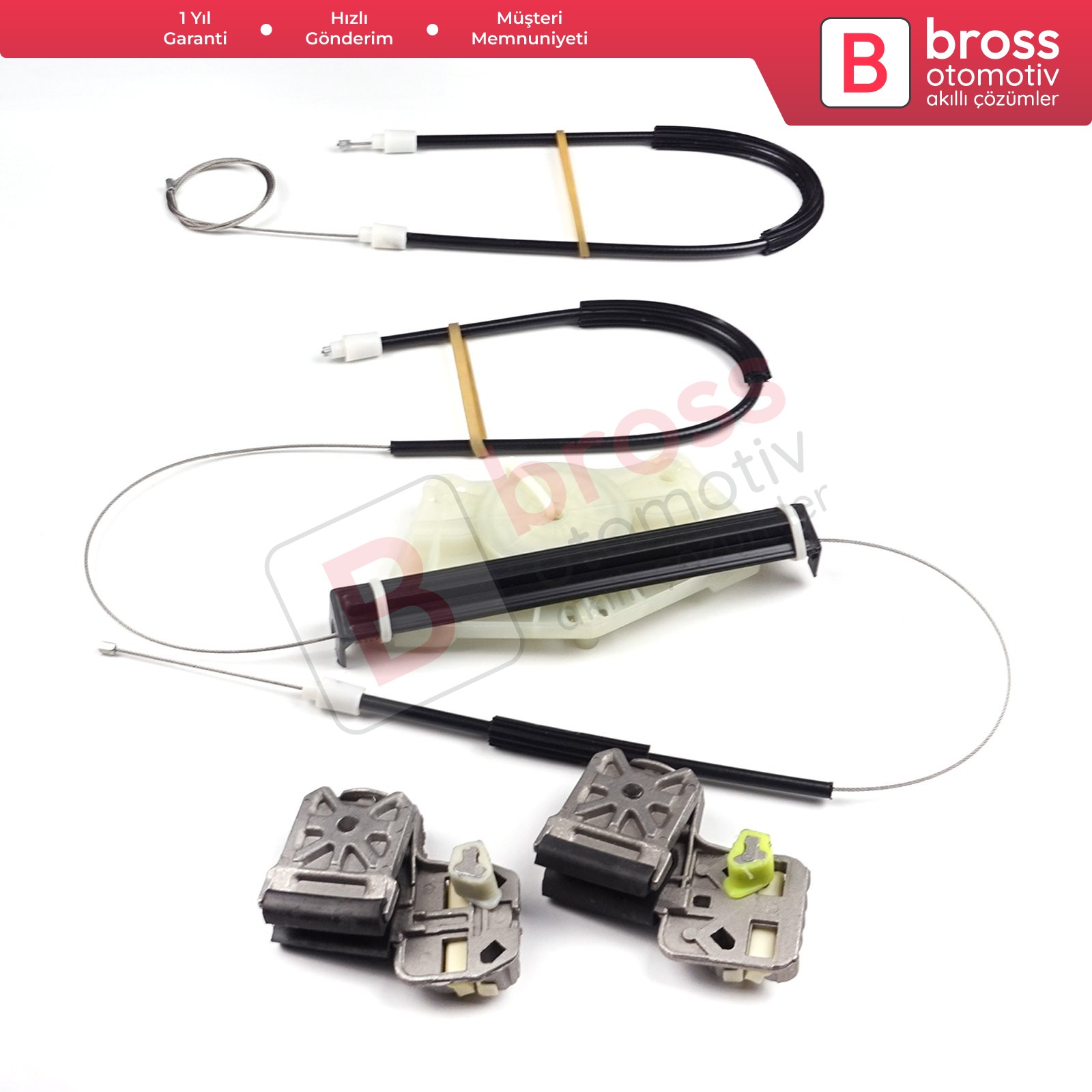 Vw Golf Mk4 Jetta Bora A4 İçin Sağ Ön Cam Kriko Metal Klips Set ...