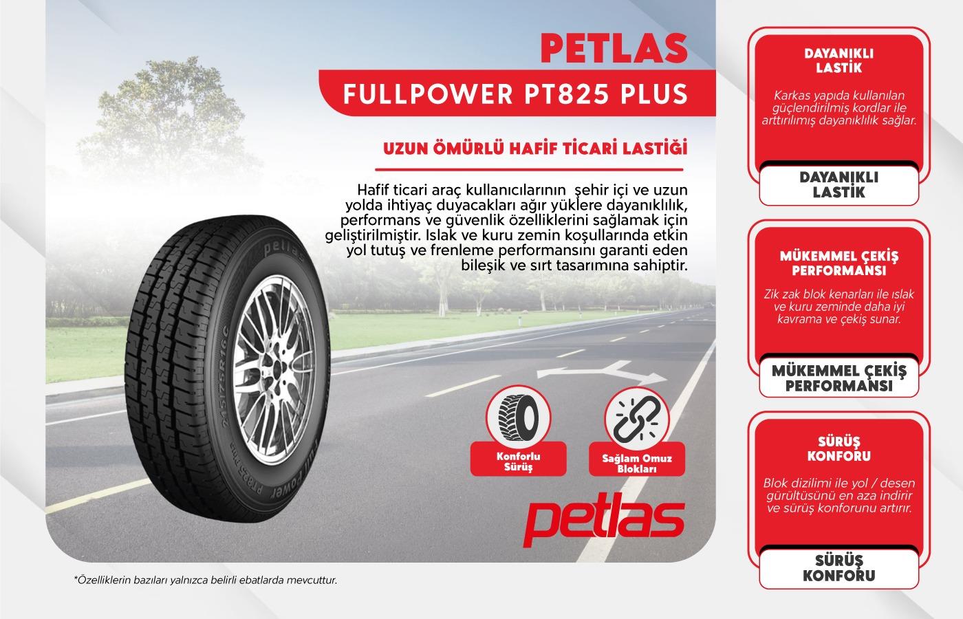 Petlas 215/75R16C 116/114R Fullpower PT825 Plus Yaz Lastiği 2024 Fiyatları ve Özellikleri