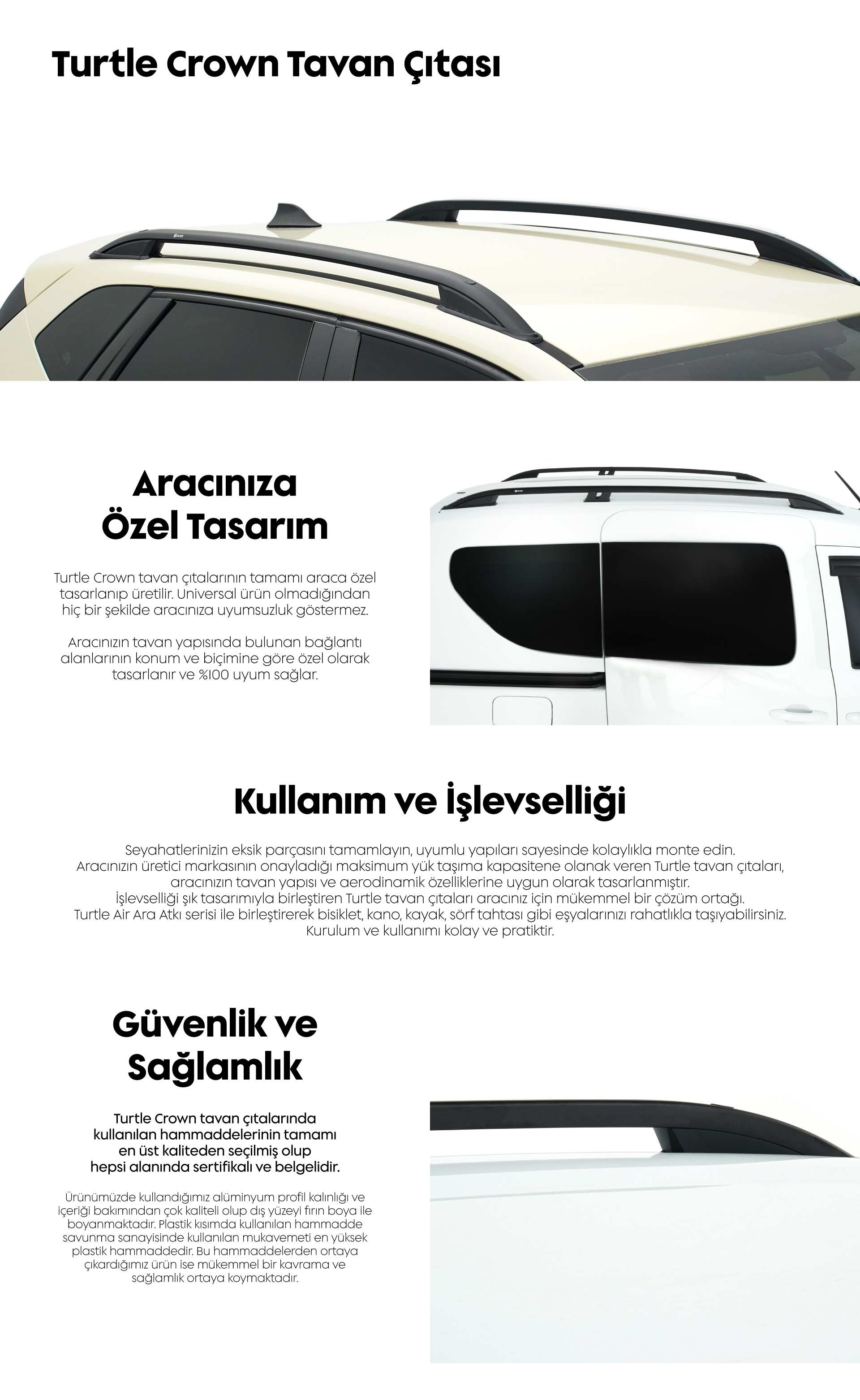 Turtle Volkswagen Multivan T5 2003-2015 / Uzun Şasi Crown Tavan Çıtası ...