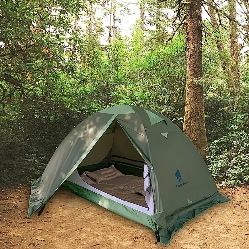 Tcherchi Kamp Için 1 Parça 2 Kişilik Su Geçirmez Ultralight Çadır Amy Green